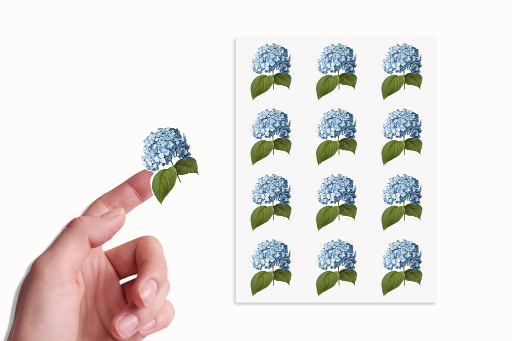 Blue Hydrangea Sticker Sheets – JOSIL Paperie